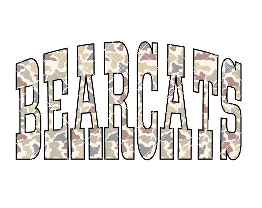 Bearcats Arched Camo Design - PNG/JPG File for Printing & Sublimation ...