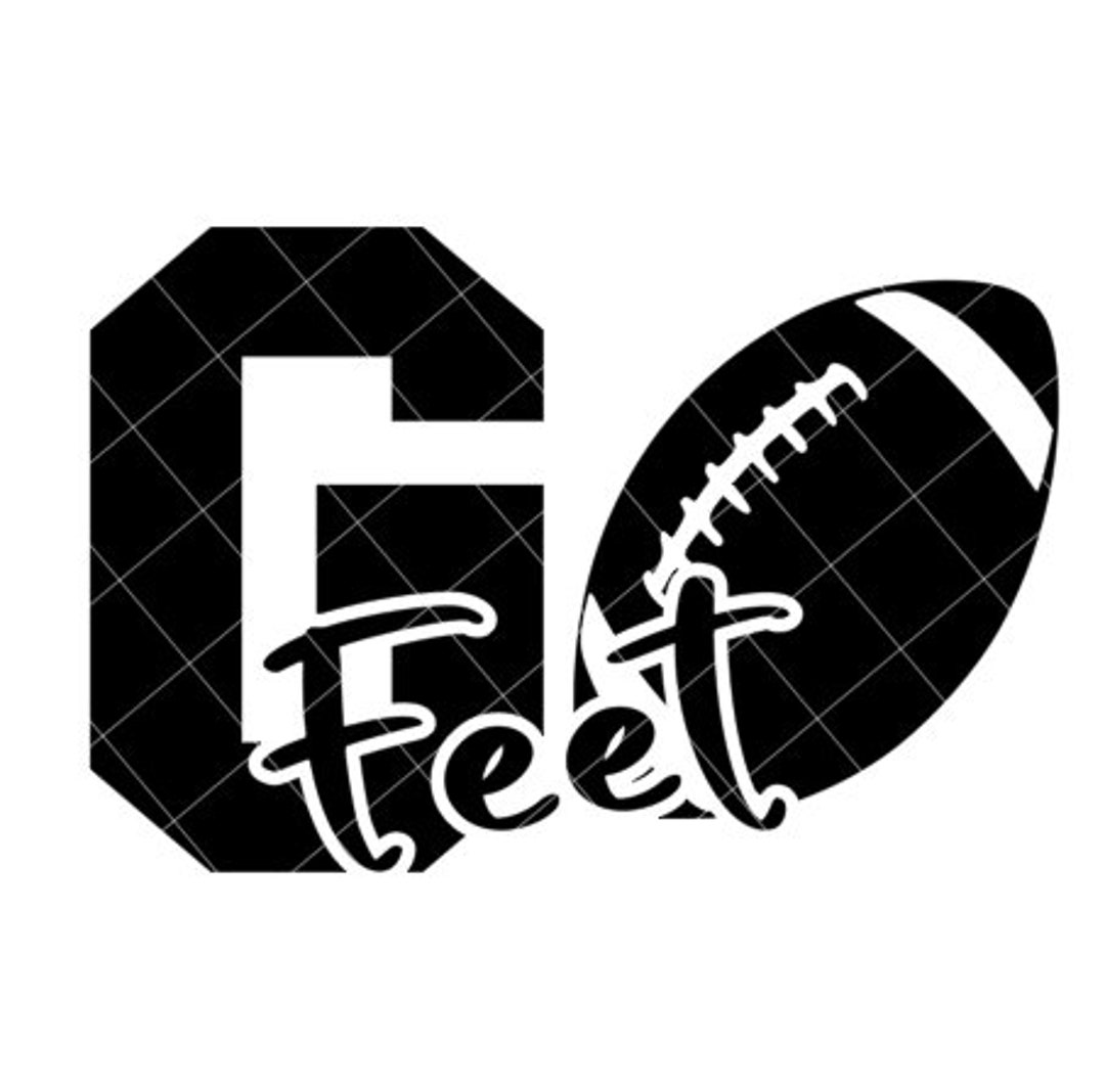 Go Feet Football - SVG/DXF/PNG File for Cutting Machines and ...