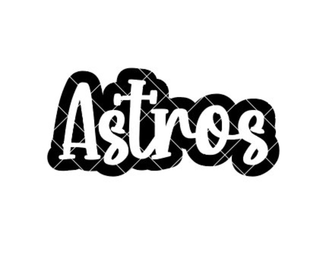 Astros With Outline SVG/DXF/PNG File for Cutting Machines and ...