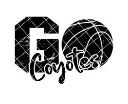 Go Coyotes Basketball - SVG/DXF/PNG File for Cutting Machines and ...