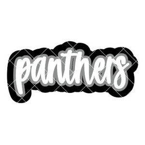 Panthers With Outline - SVG/DXF/PNG File for Cutting Machines and ...
