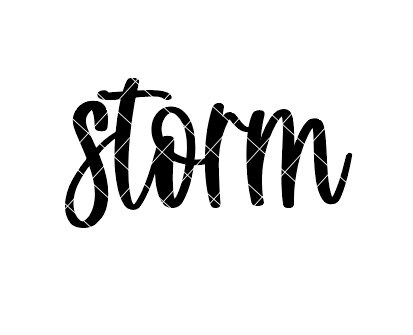 Storm With Outline - SVG/DXF/PNG File for Cutting Machines and ...