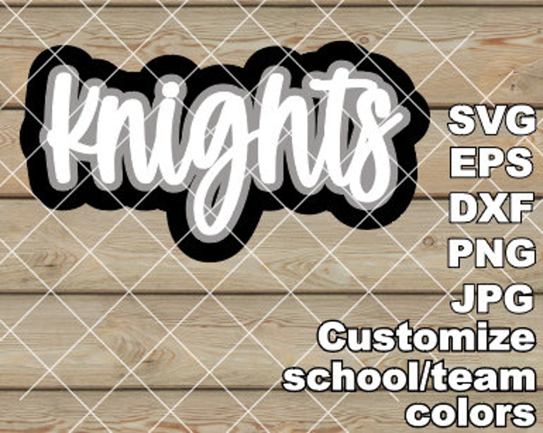 Buy Knights With Outline SVG/DXF/PNG File for Cutting Machines and ...