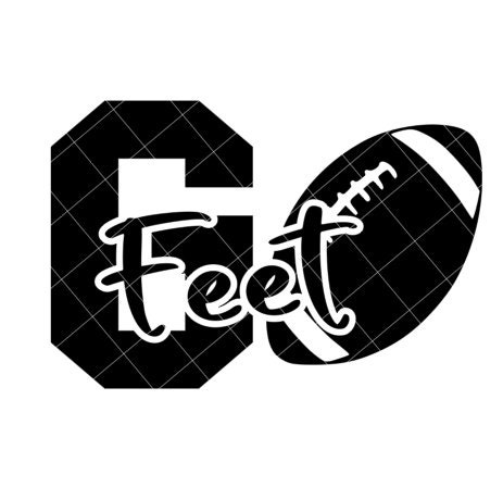 Go Feet Football SVG/DXF/PNG File for Cutting Machines and Sublimation ...