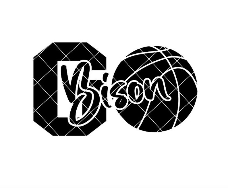 Go Bison Basketball SVG/DXF/PNG File for Cutting Machines and ...