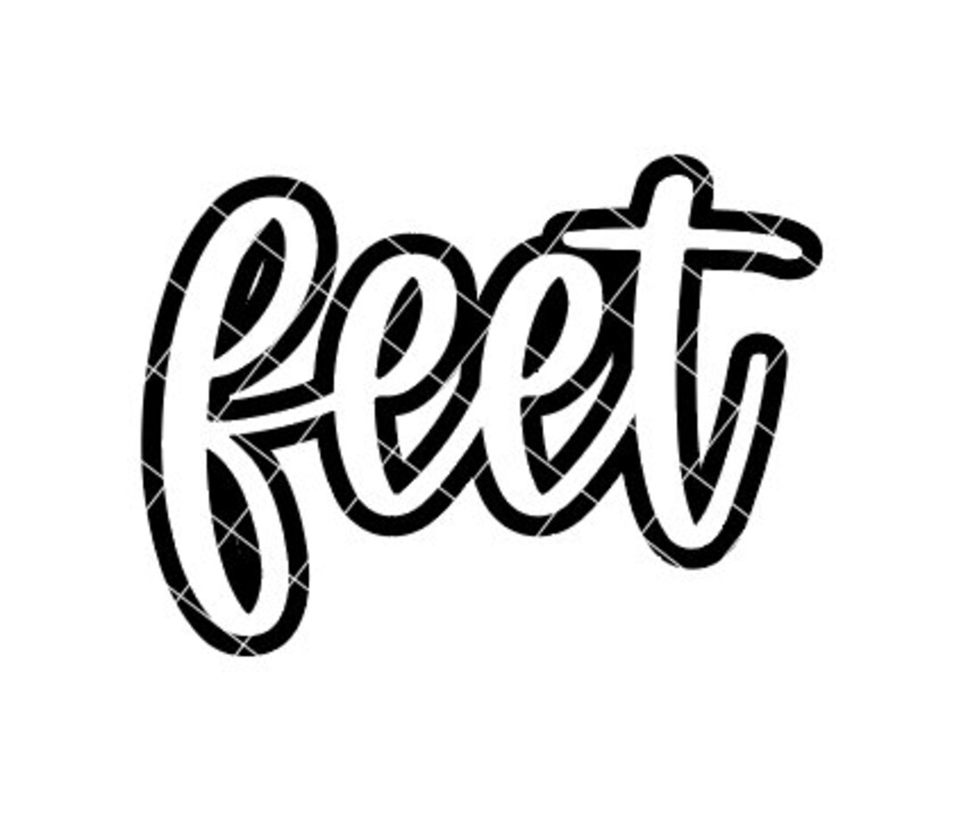Feet - SVG/DXF/PNG File for Cutting Machines and Sublimation - Etsy