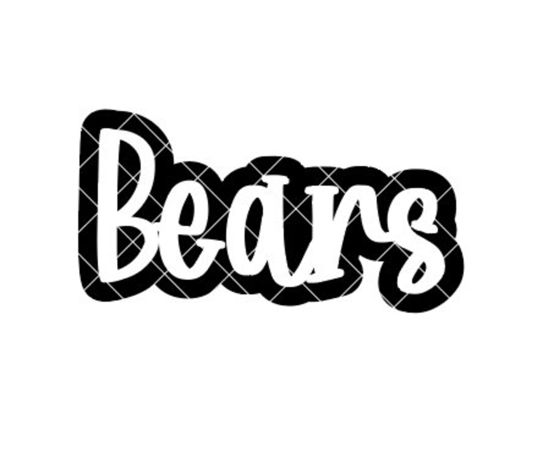 Bears With Outline - SVG/DXF/PNG File for Cutting Machines and ...