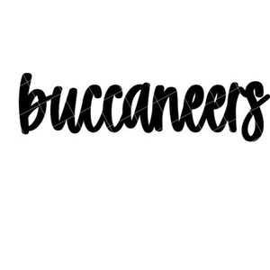 Buccaneers With Outline - SVG/DXF/PNG File for Cutting Machines and ...