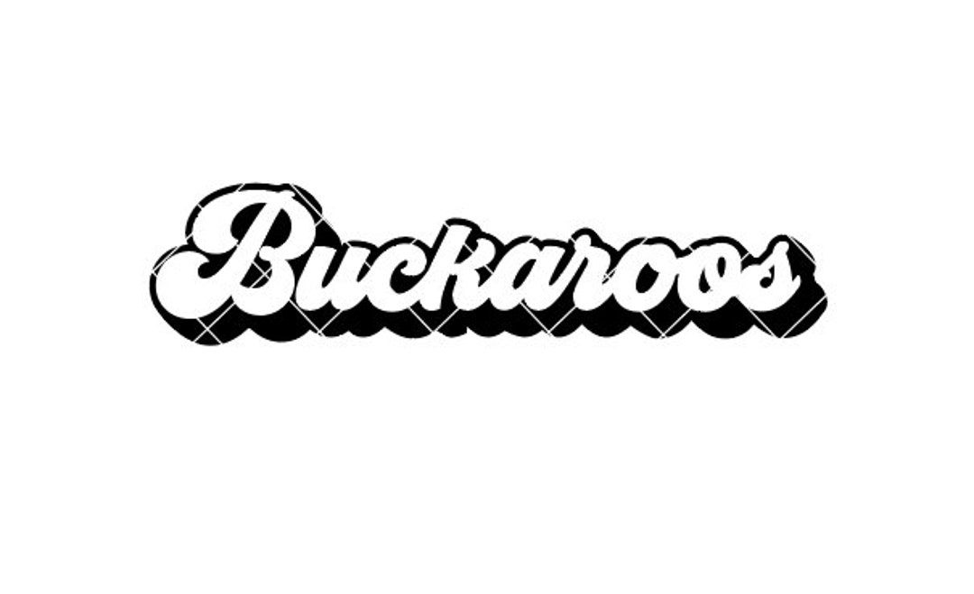 Buckaroos Retro Script Regular and Distressed - SVG/DXF/PNG File for ...
