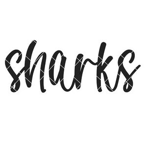 Sharks SVG/DXF/PNG File for Cutting Machines and Sublimation - Etsy