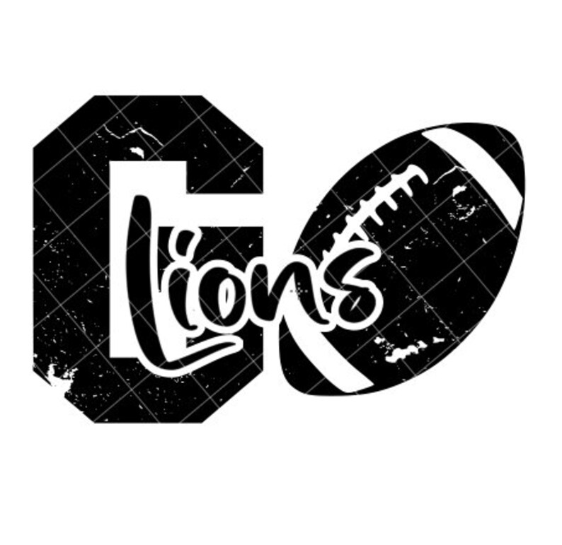 Go Lions Football SVG/DXF/PNG File for Cutting Machines and - Etsy