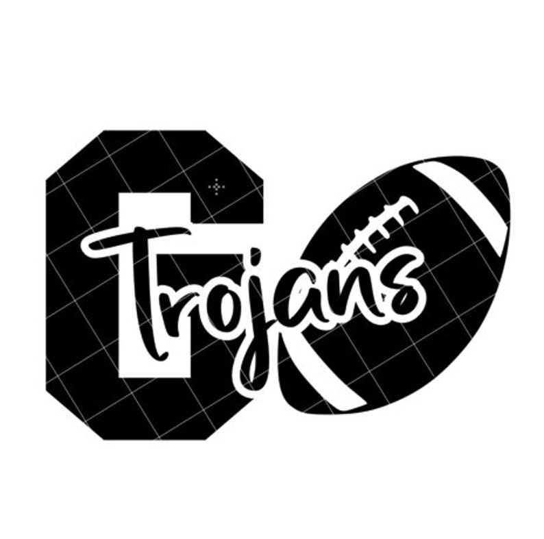 Go Trojans Football SVG/DXF/PNG File for Cutting Machines and ...