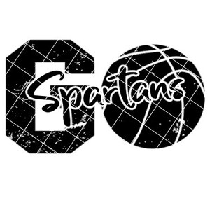 Go Spartans Basketball - SVG/DXF/PNG File for Cutting Machines and ...