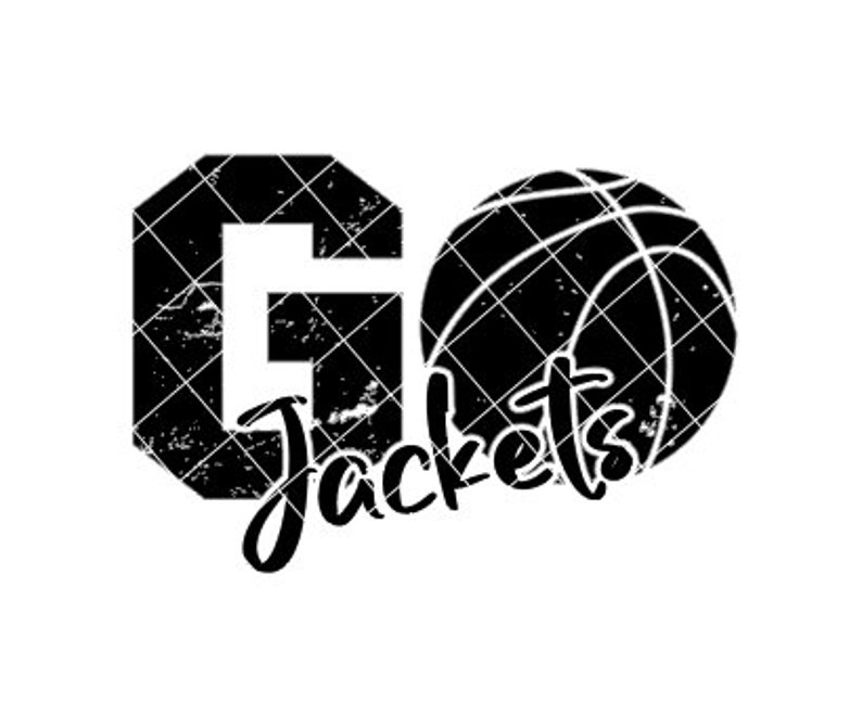 Go Jackets Basketball SVG/DXF/PNG File for Cutting Machines - Etsy