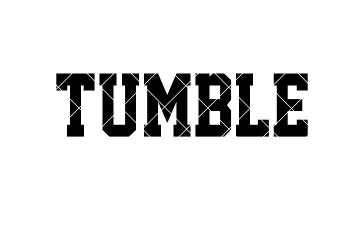 Tumble SVG/DXF/PNG File for Cutting Machines and Sublimation - Etsy