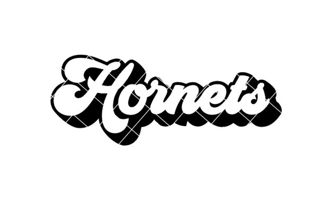 Hornets Retro Script Regular and Distressed - SVG/DXF/PNG File for ...