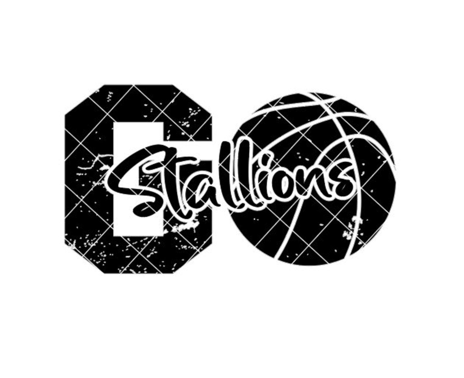 Go Stallions Basketball - SVG/DXF/PNG File for Cutting Machines and ...