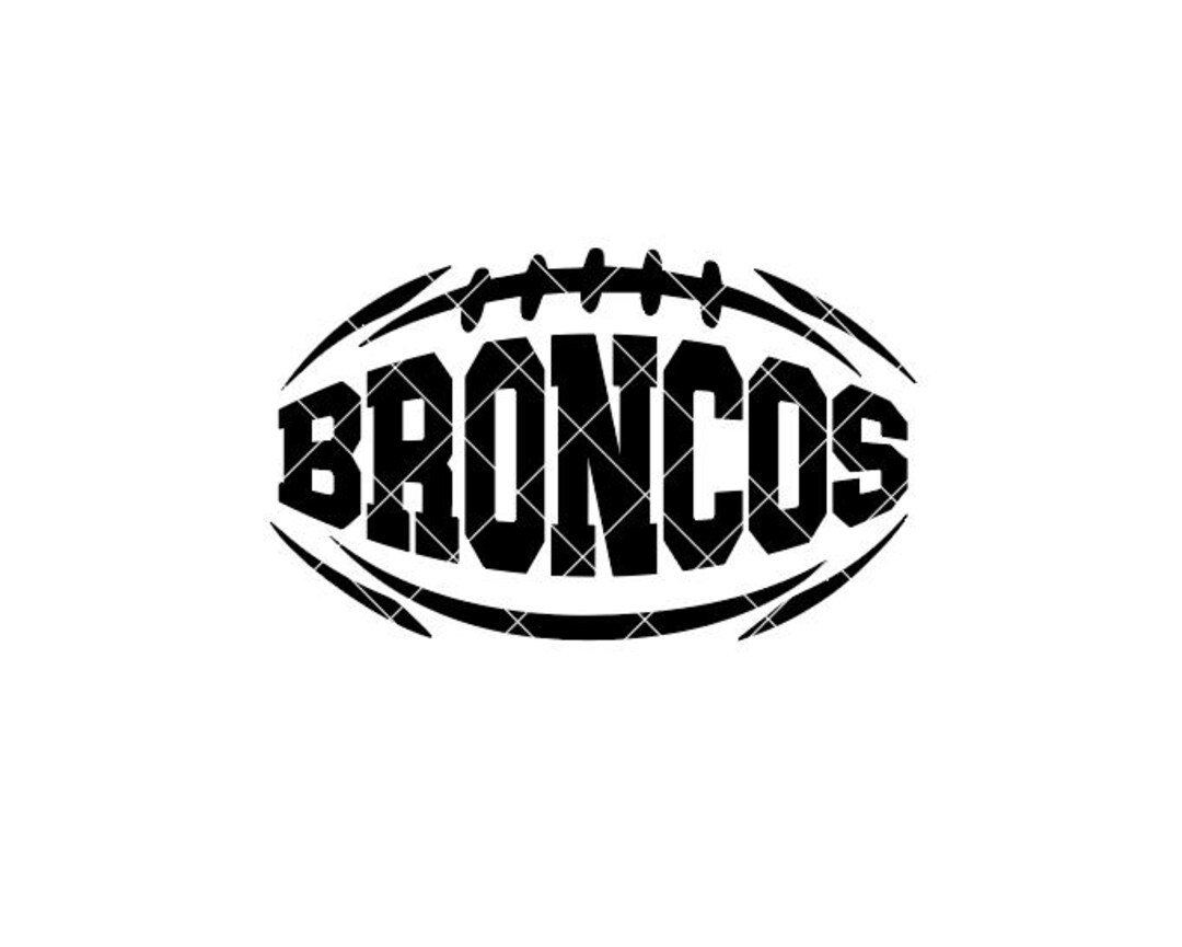 Broncos Football - SVG/DXF/PNG File for Cutting Machines and ...
