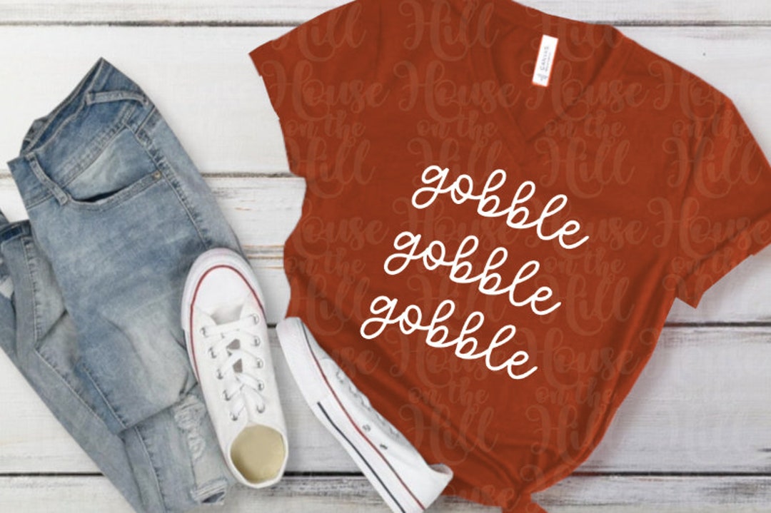Gobble Gobble Gobble - SVG/DXF/PNG Files for Cutting Machines - Etsy UK