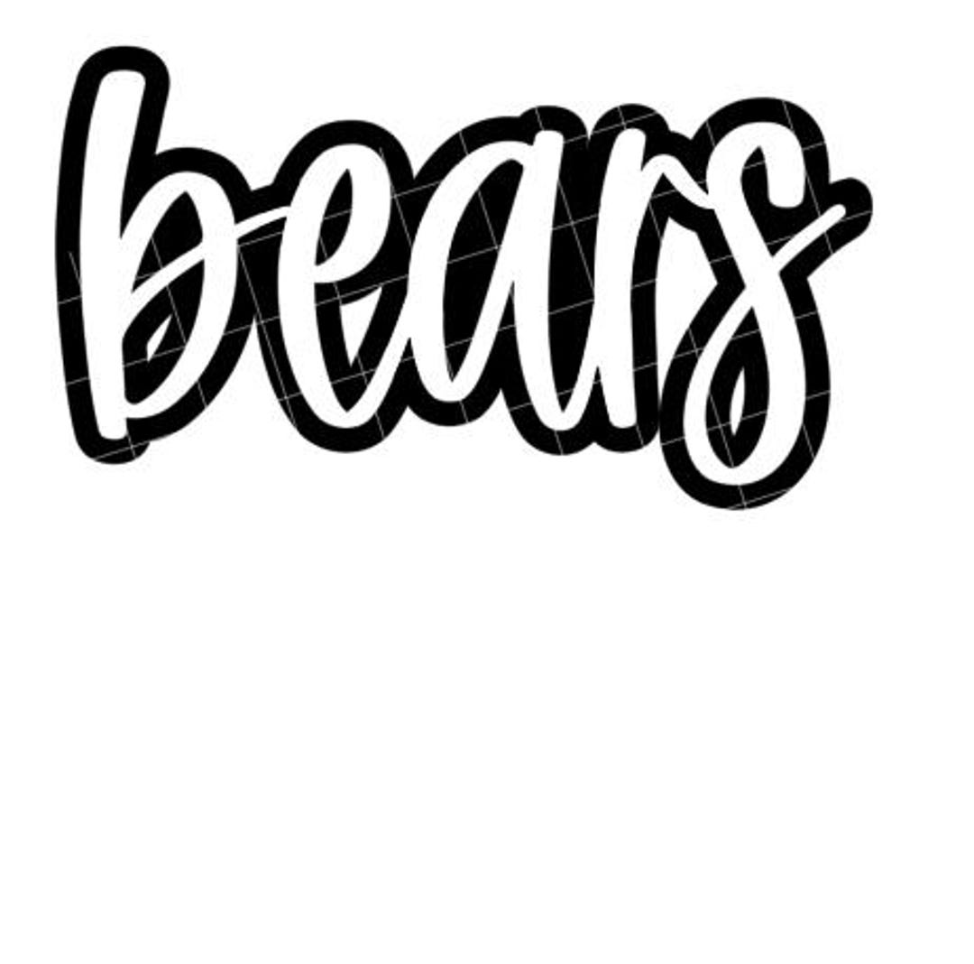 Bears With Outline - SVG/DXF/PNG File for Cutting Machines and ...