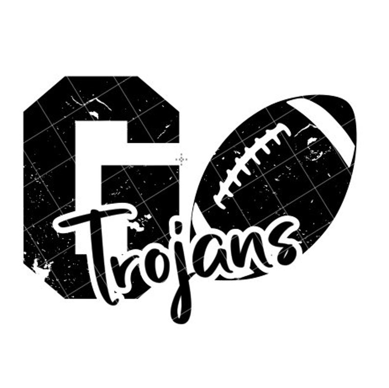 Go Trojans Football SVG/DXF/PNG File for Cutting Machines and ...