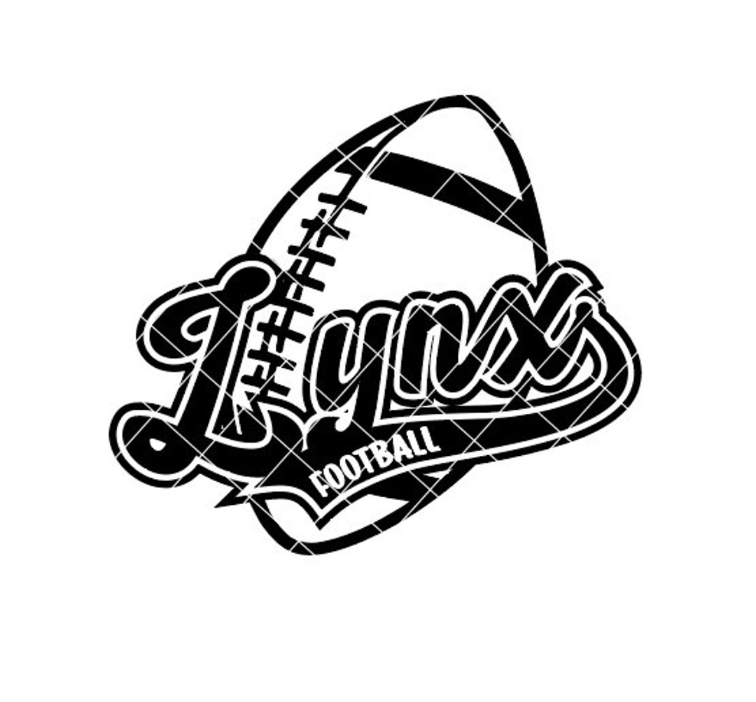 Lynx Football Retro Script Regular and Distressed - SVG/DXF/PNG File ...