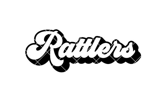 Rattlers Retro Script Regular and Distressed - SVG/DXF/PNG File for ...