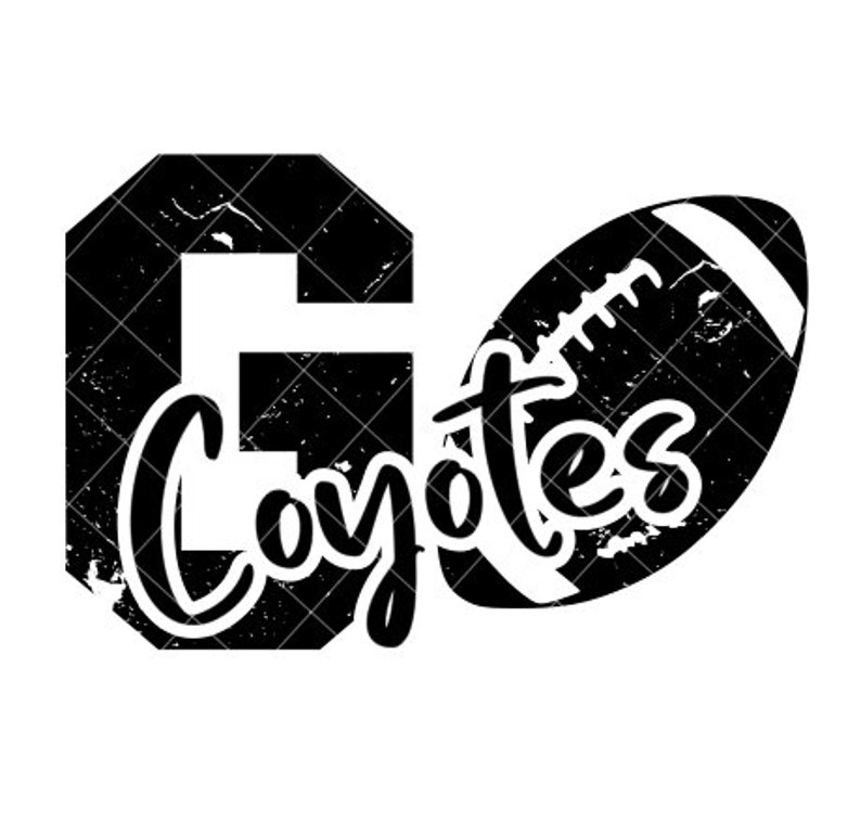 Go Coyotes Football SVG/DXF/PNG File for Cutting Machines and ...