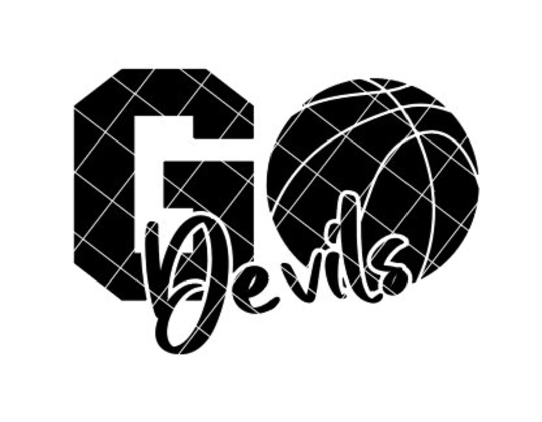 Go Devils Basketball - SVG/DXF/PNG File for Cutting Machines and ...