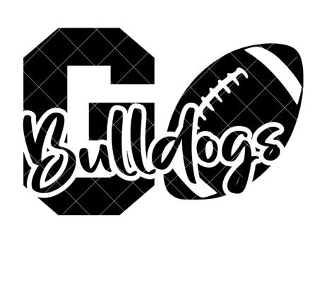 Go Bulldogs Football SVG/DXF/PNG File for Cutting Machines and ...