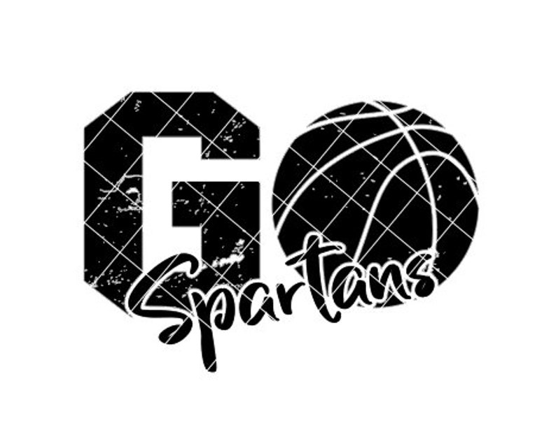 Go Spartans Basketball SVG/DXF/PNG File for Cutting Machines and ...