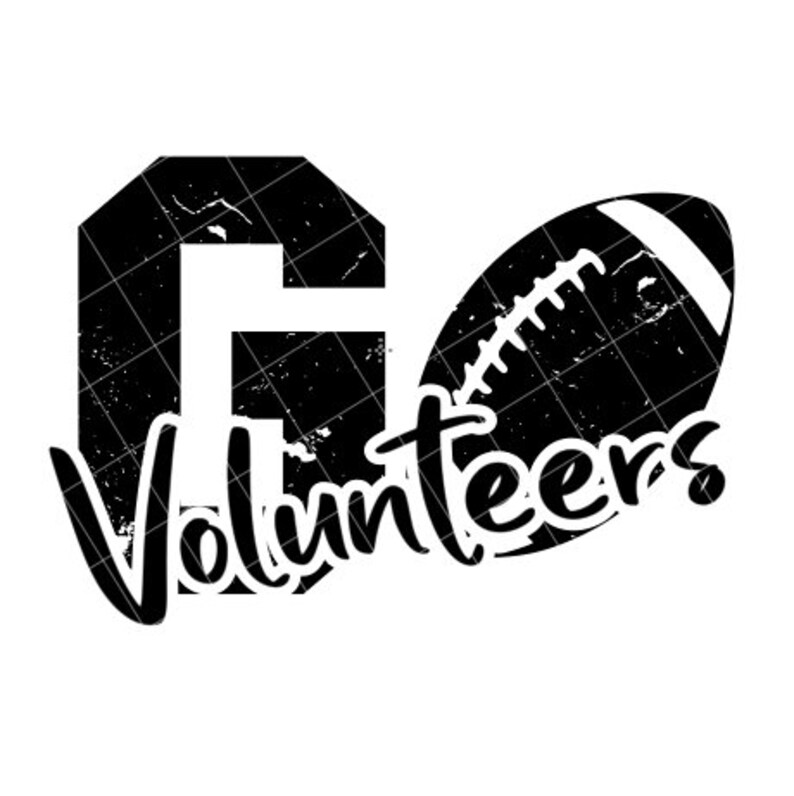 Go Volunteers Football - SVG/DXF/PNG File for Cutting Machines and ...