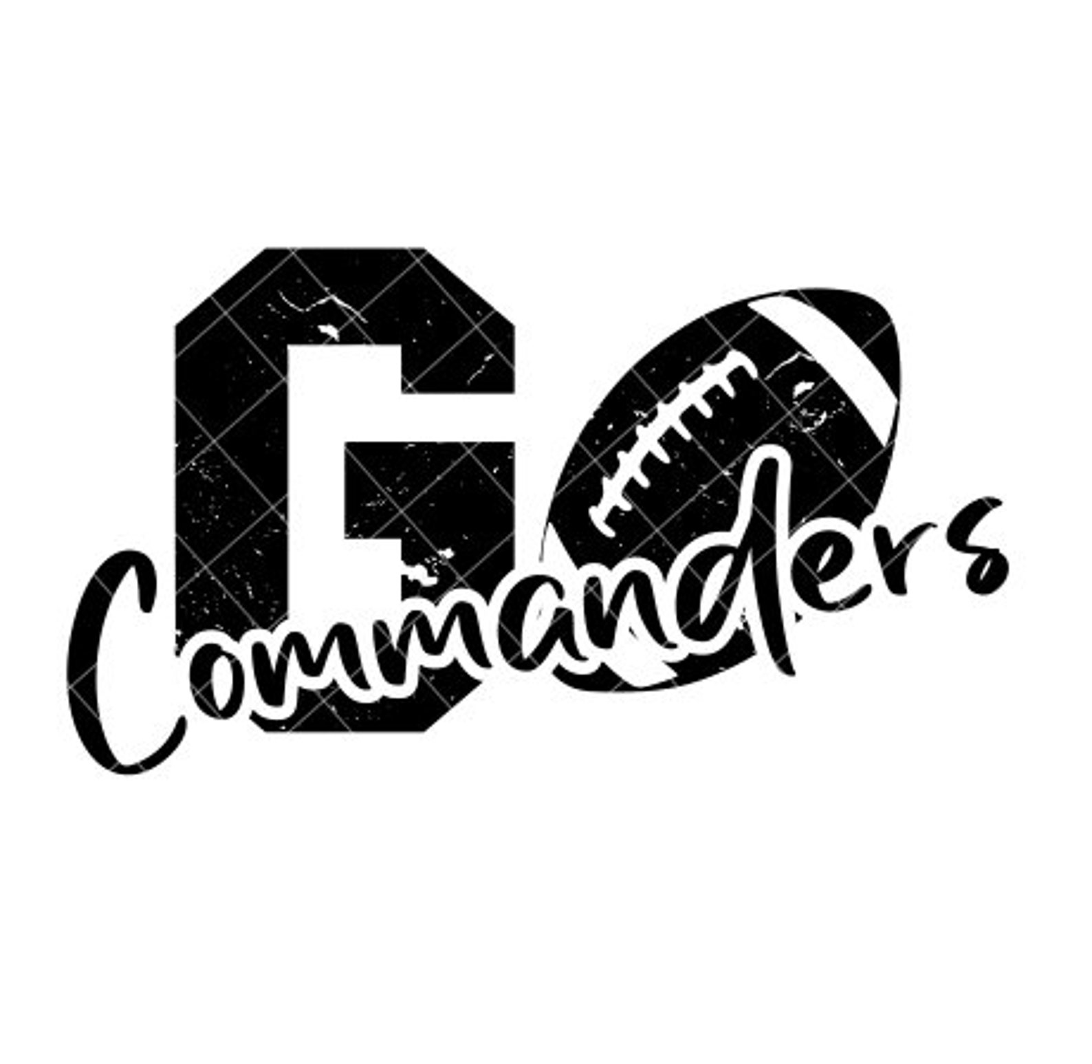 Go Commanders Football SVG/DXF/PNG File for Cutting Machines - Etsy