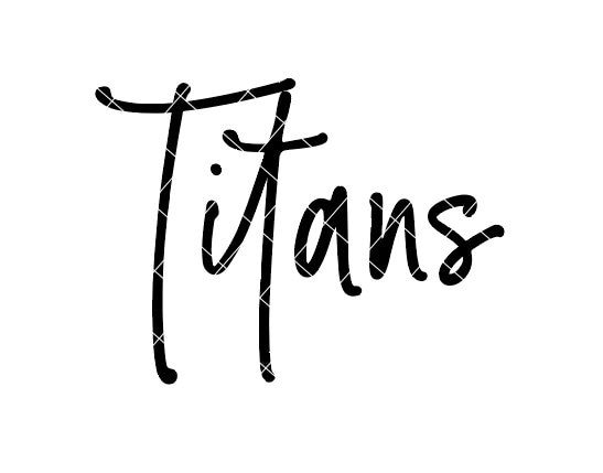 Titans Sports SVG/DXF/PNG File for Cutting Machines and - Etsy