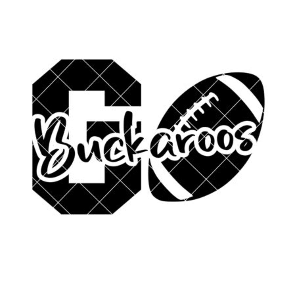 Go Buckaroos Football - SVG/DXF/PNG File for Cutting Machines and ...