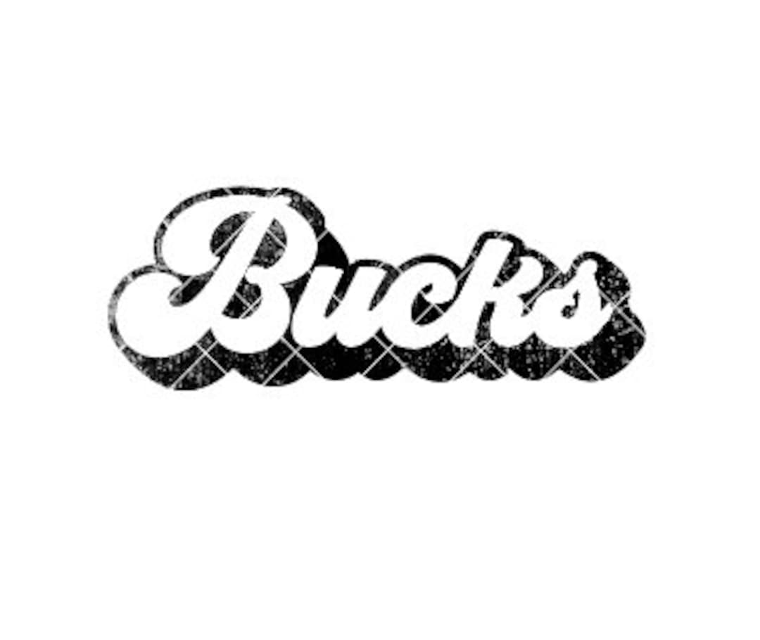 Bucks Retro Script Regular and Distressed - SVG/DXF/PNG File for ...