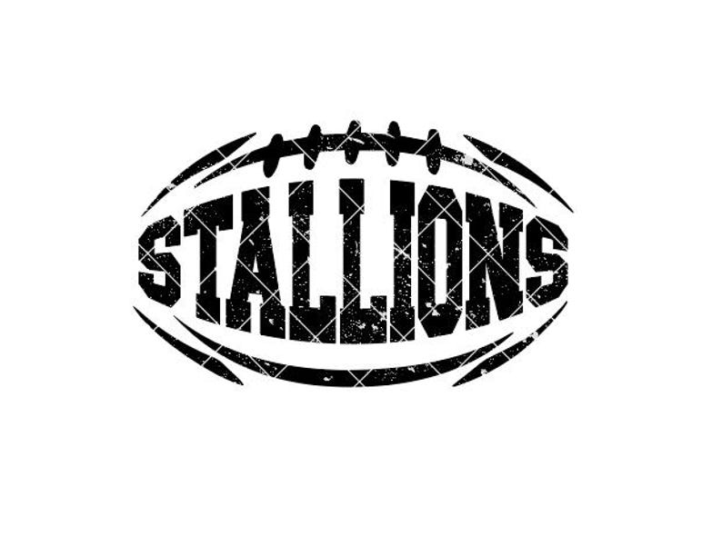Stallions Football - SVG/DXF/PNG File for Cutting Machines and ...