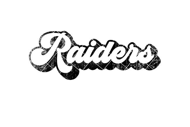 Raiders Retro Script Regular and Distressed SVG/DXF/PNG File for ...