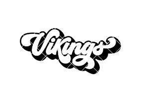 Vikings Retro Script Regular and Distressed - SVG/DXF/PNG File for ...