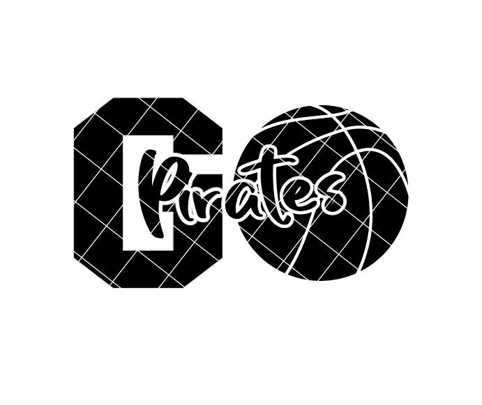 Go Pirates Basketball - SVG/DXF/PNG File for Cutting Machines and ...