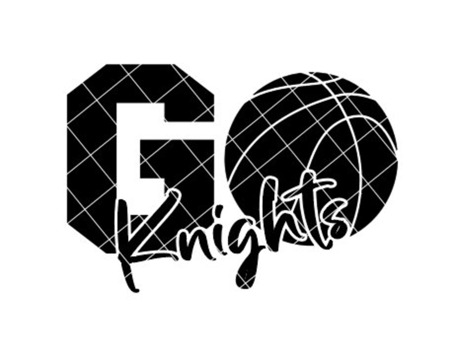 Go Knights Basketball SVG/DXF/PNG File for Cutting Machines and ...