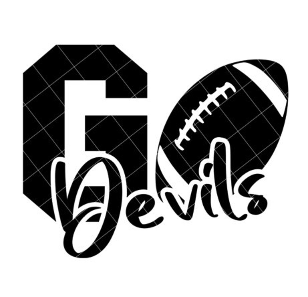 Go Devils Football - SVG/DXF/PNG File for Cutting Machines and ...