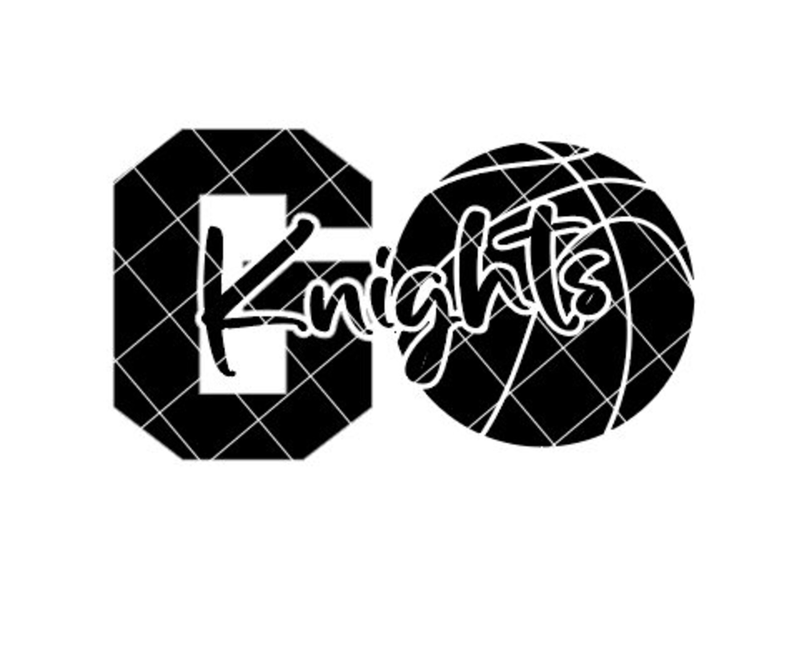 Go Knights Basketball SVG/DXF/PNG File for Cutting Machines and ...
