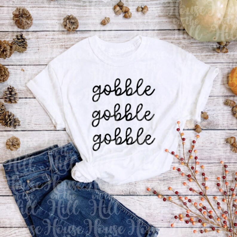 Gobble Gobble Gobble - SVG/DXF/PNG Files for Cutting Machines - Etsy UK