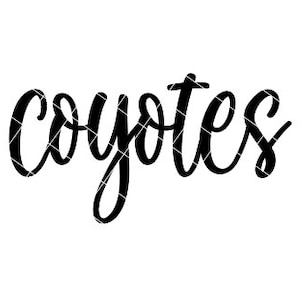 Coyotes - SVG/DXF/PNG File for Cutting Machines and Sublimation - Etsy