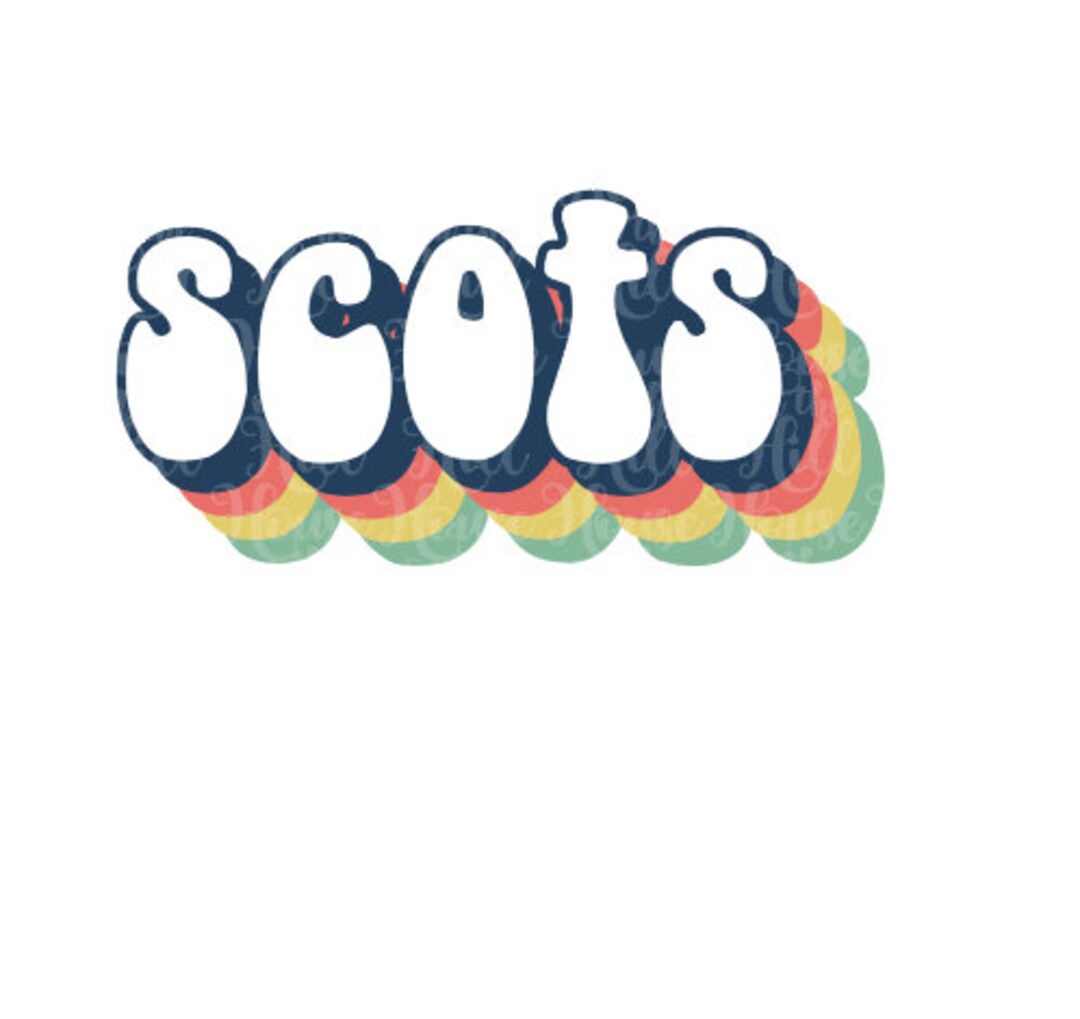 Scots - 70s Style - SVG/DXF/PNG Files for Cutting Machines - Etsy