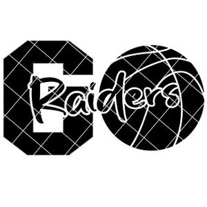 Go Raiders Basketball - SVG/DXF/PNG File for Cutting Machines and ...