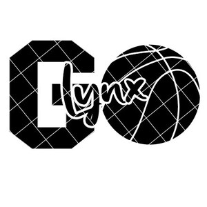 Go Lynx Basketball - SVG/DXF/PNG File for Cutting Machines and ...