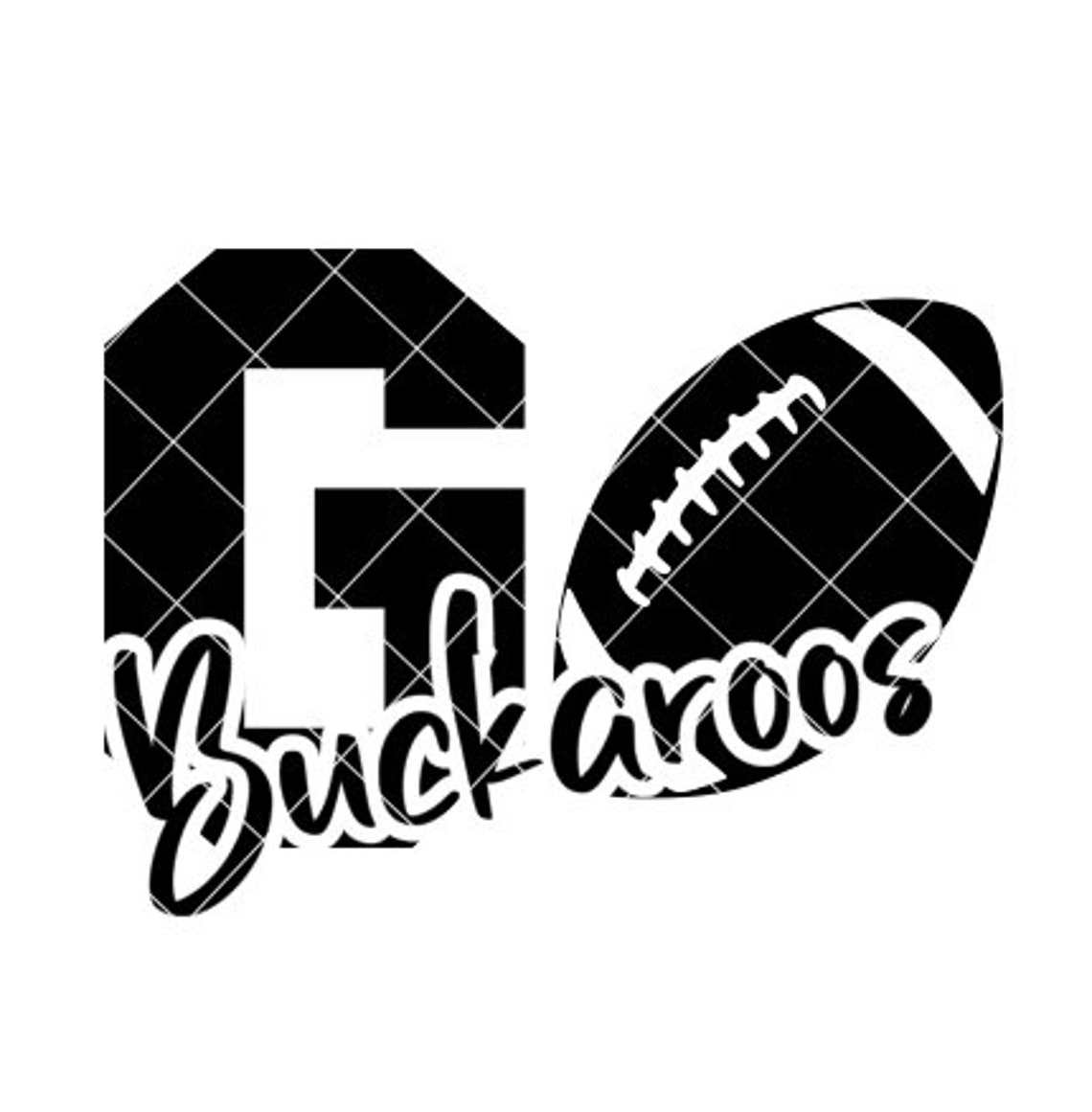 Go Buckaroos Football - SVG/DXF/PNG File for Cutting Machines and ...