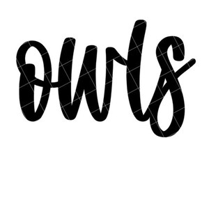 Owls With Outline - SVG/DXF/PNG File for Cutting Machines and ...